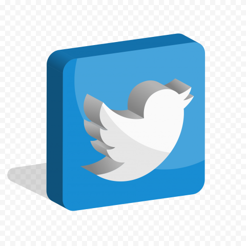 HD 3D Twitter Square Logo Icon PNG | Citypng