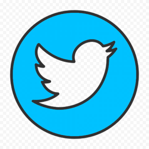Aesthetic Blue Bird Twitter Logo Icon PNG | Citypng