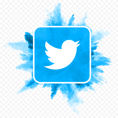 HD Blue Scribble Twitter Icon PNG | Citypng