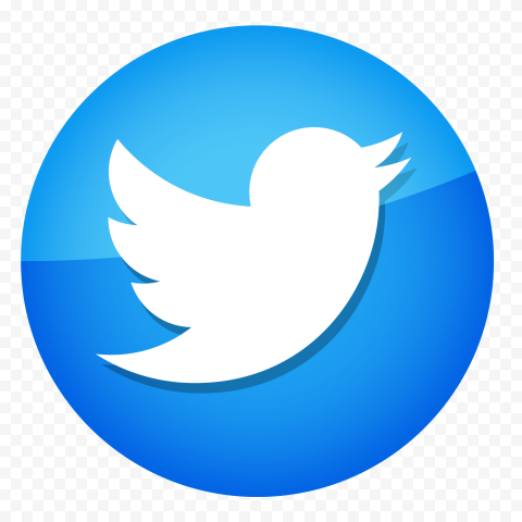 Round Twitter Flat Icon PNG | Citypng