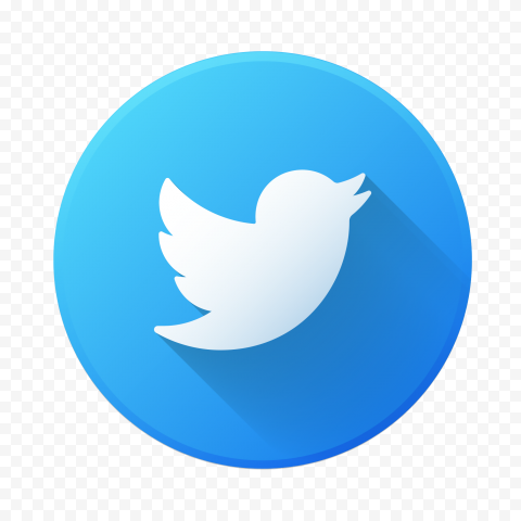 Round Twitter Flat Icon PNG | Citypng