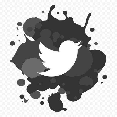 HD Blue Twitter Paint Splash Icon PNG | Citypng