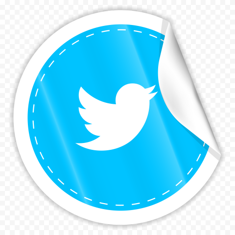 HD Blue Scribble Twitter Icon PNG | Citypng