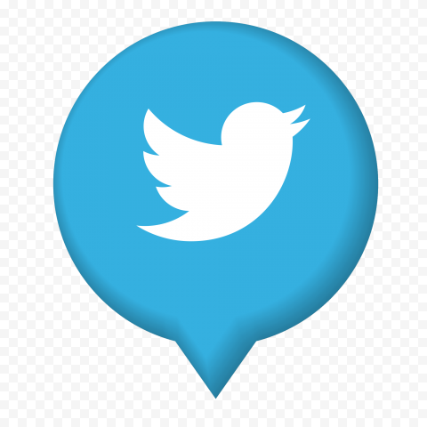 HD Blue Scribble Twitter Icon PNG | Citypng