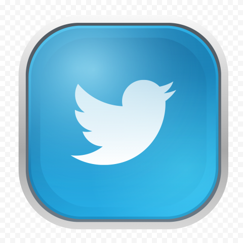 Square Twitter Red Black App Icon PNG | Citypng