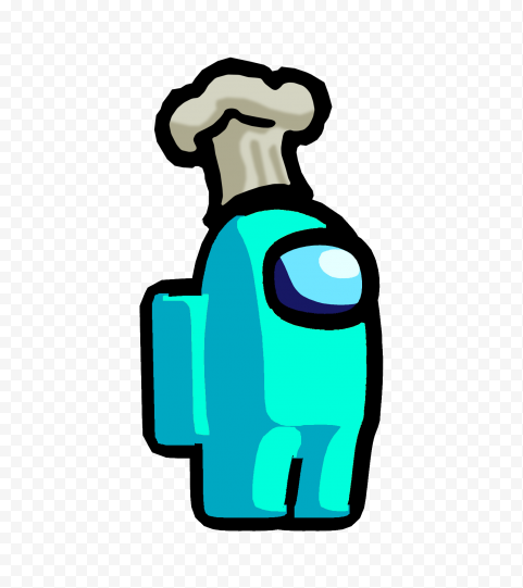 HD Purple Among Us Crewmate Character With Chef Hat PNG | Citypng
