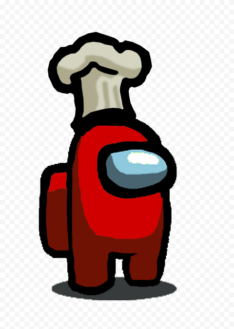 HD Red Among Us Crewmate Character With Red Beanie Hat PNG | Citypng