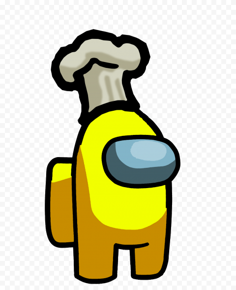 HD Yellow Among Us Character PNG | Citypng