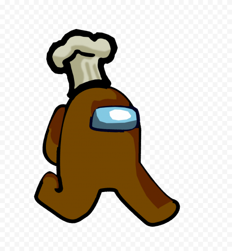 HD Cyan Among Us Mini Crewmate Chef Hat PNG | Citypng